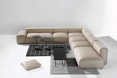 MODULAR LEATHER SOFA SECTIONAL
