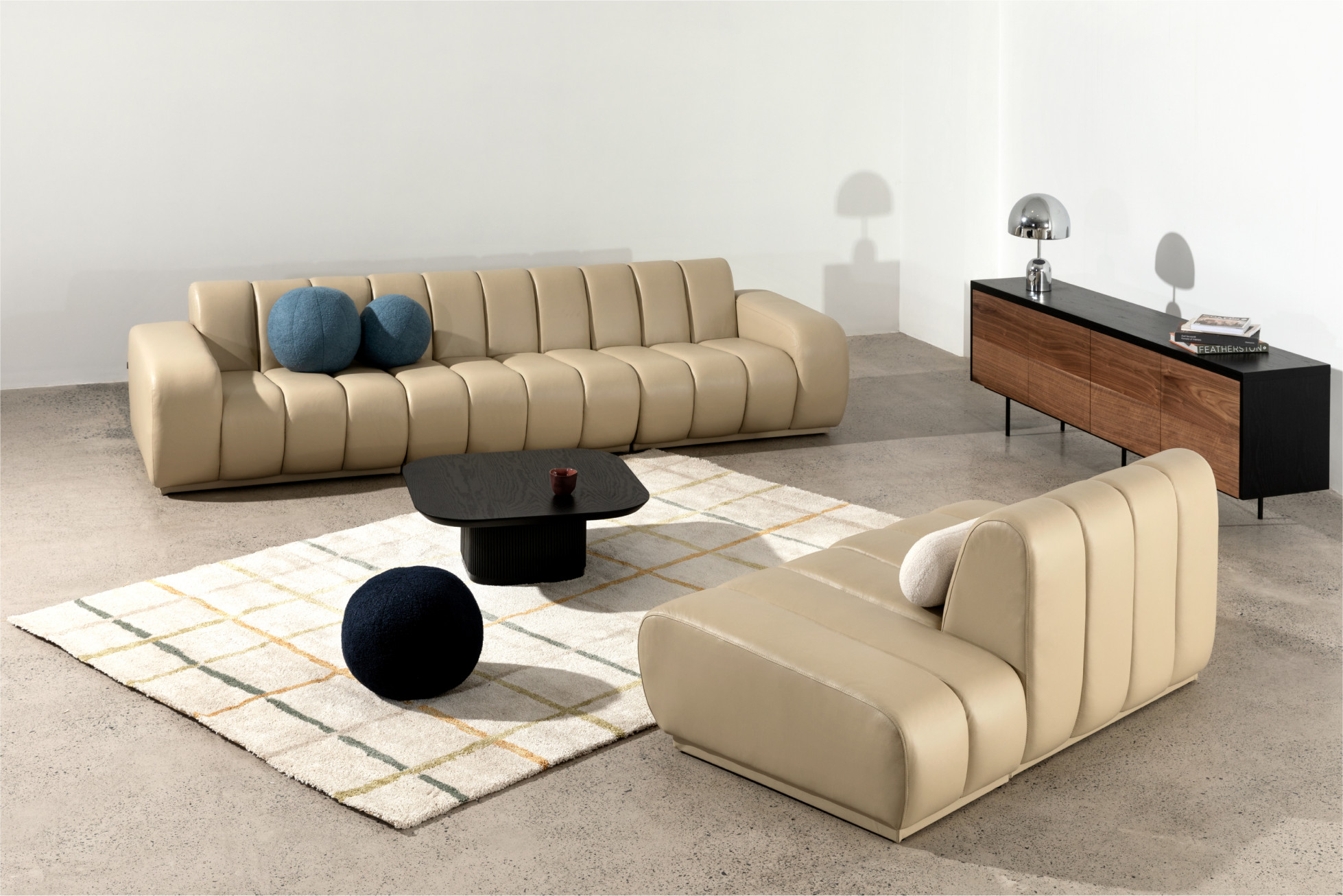 WAVE LEATHER SOFA